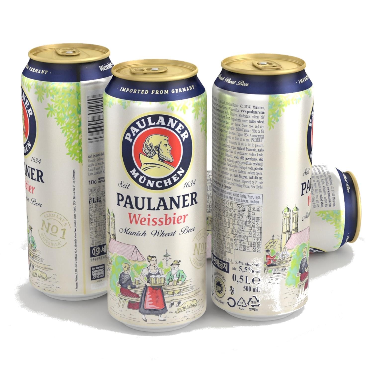 Cerveja Alemã Paulaner Weissbier Lata 500ml (24 Latas) - Carrefour