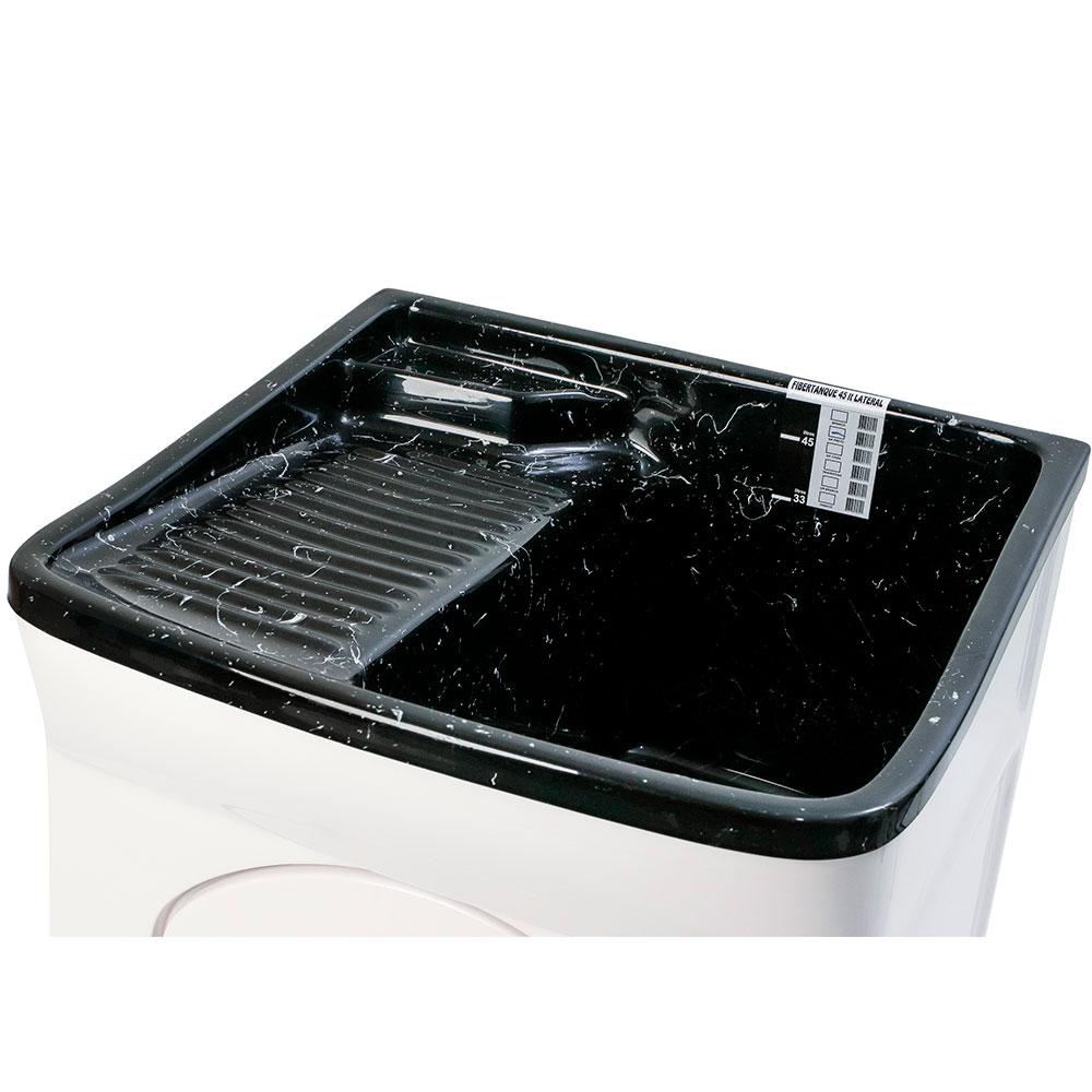 Tanque De Lavar Roupas 45 Litros Fiberblu Fibertanque Com Esfregadeira ...