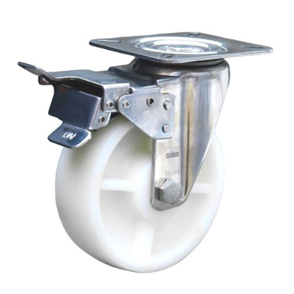 Rodizio Inox 8x2 Pol. Industrial Giratório C/freio Rolamento - Carrefour