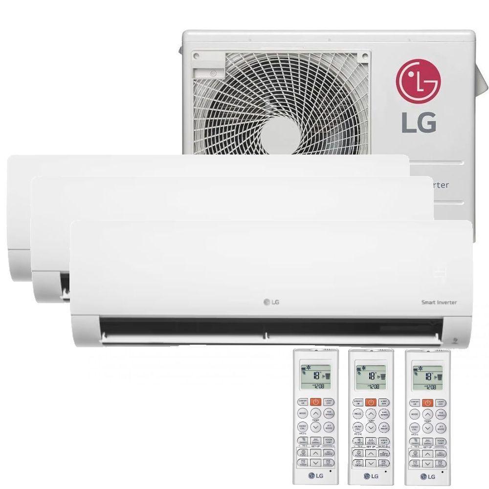 Ar-Condicionado Multi Split Tri Split Inverter LG 24000 BTUs 3x9000 ...