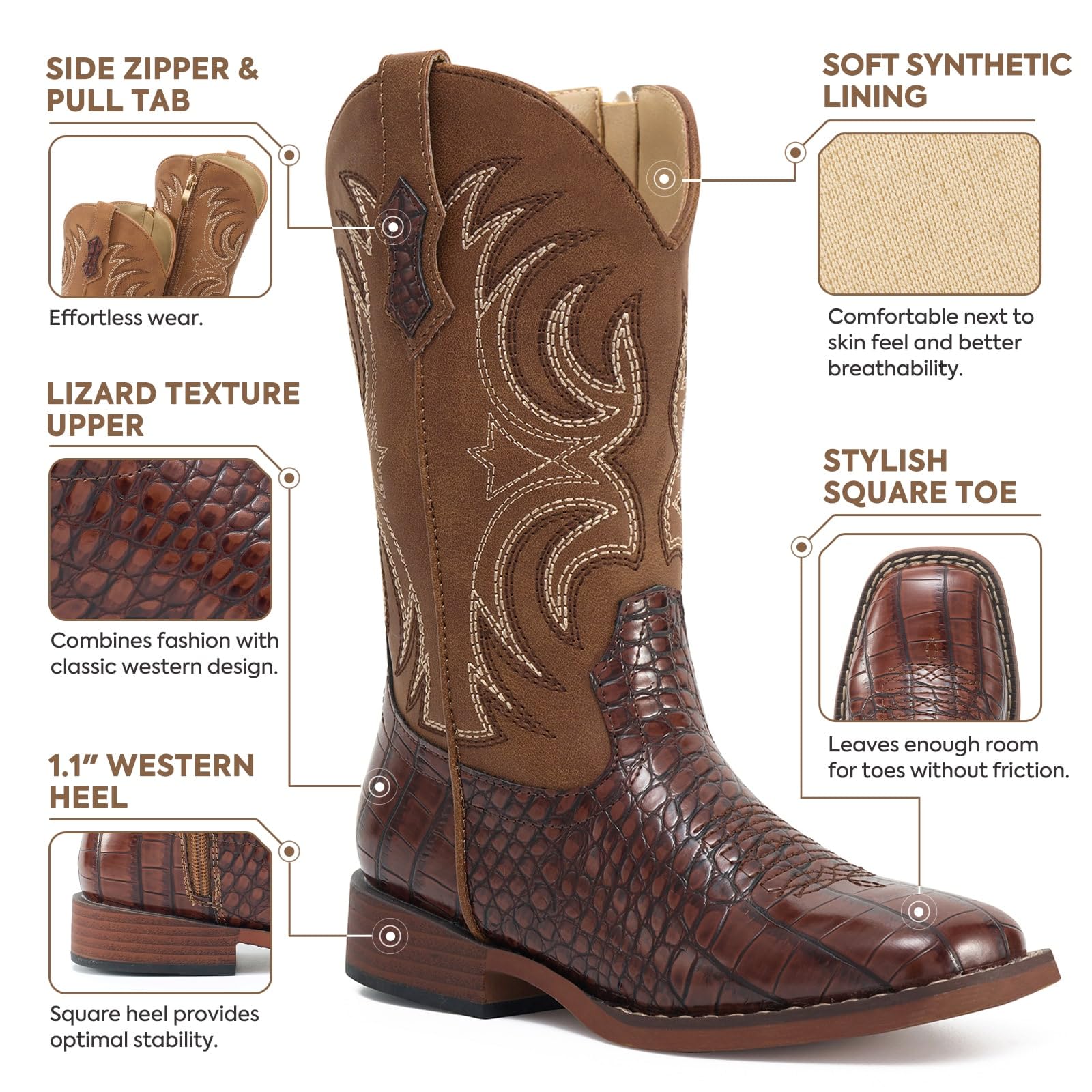 Botas De Cowboy Rollda Kids Para Criança/criança Pequena/grande - Carrefour