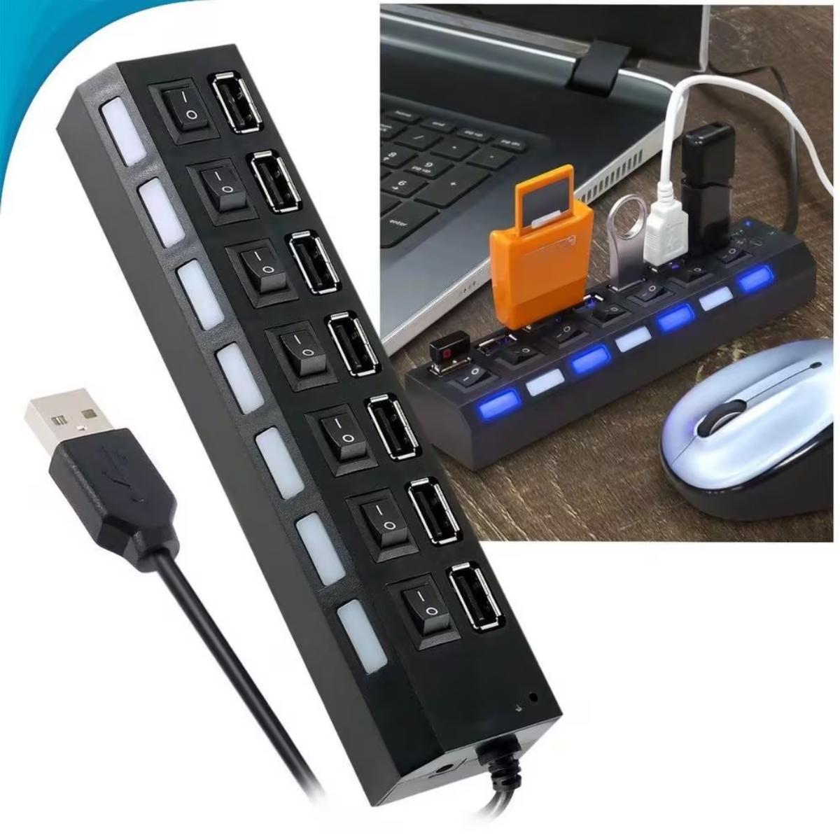 Distribuidor Usb Com Chave Conecta Vários Dispositivos - Carrefour