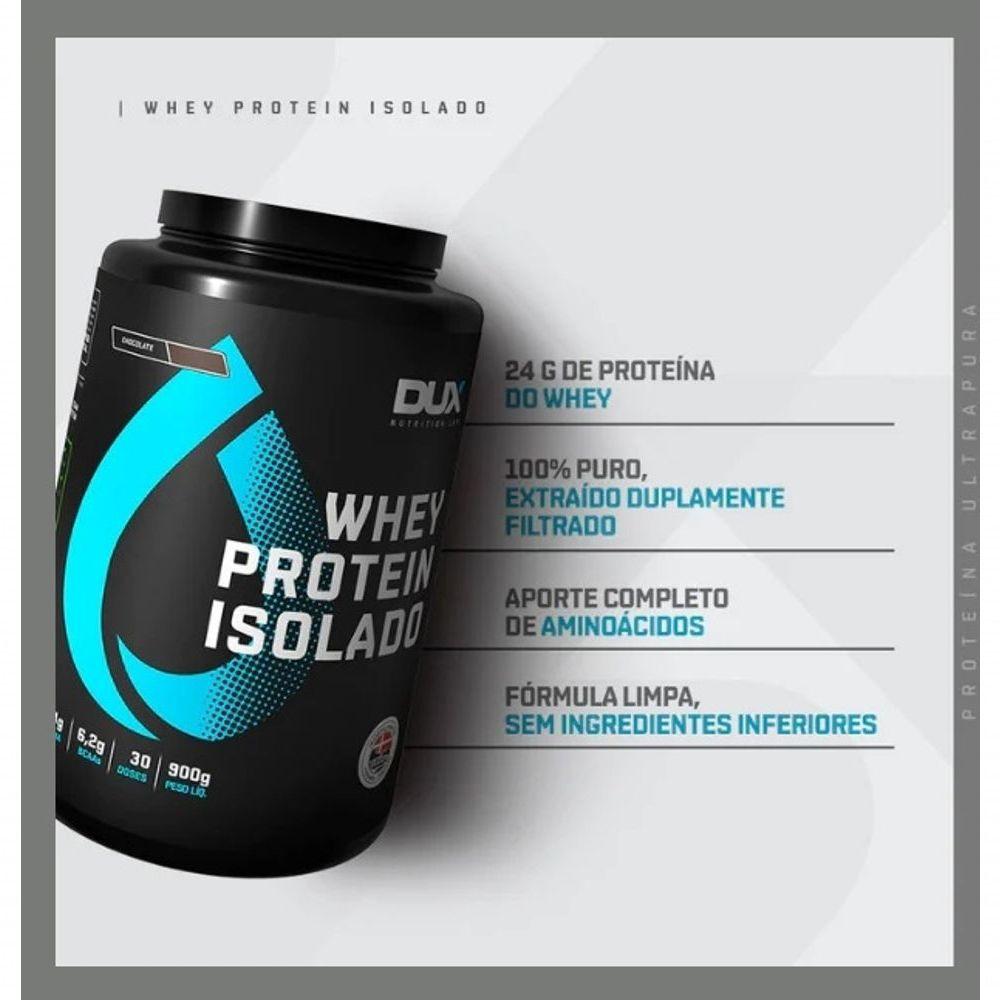 Whey Protein Isolado Pote 900g Sabor Morango - Carrefour