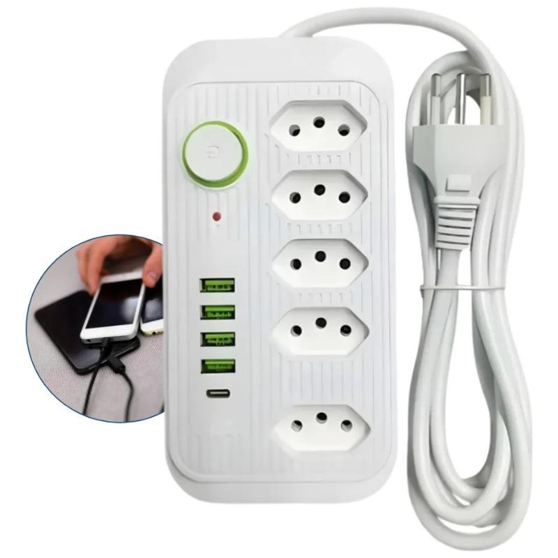 Extensão Tomada, Régua Tomada, Régua Energia, 5 Tomadas, 4 - Carrefour