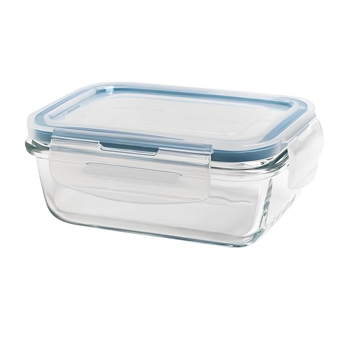 Kit 4 Potes De Vidro Hermetico Retangular 370 Ml - Ad - Carrefour
