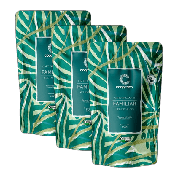 Kit 3x: Café Familiar Da Terra Orgânico Moído Coopfam 250g - Carrefour