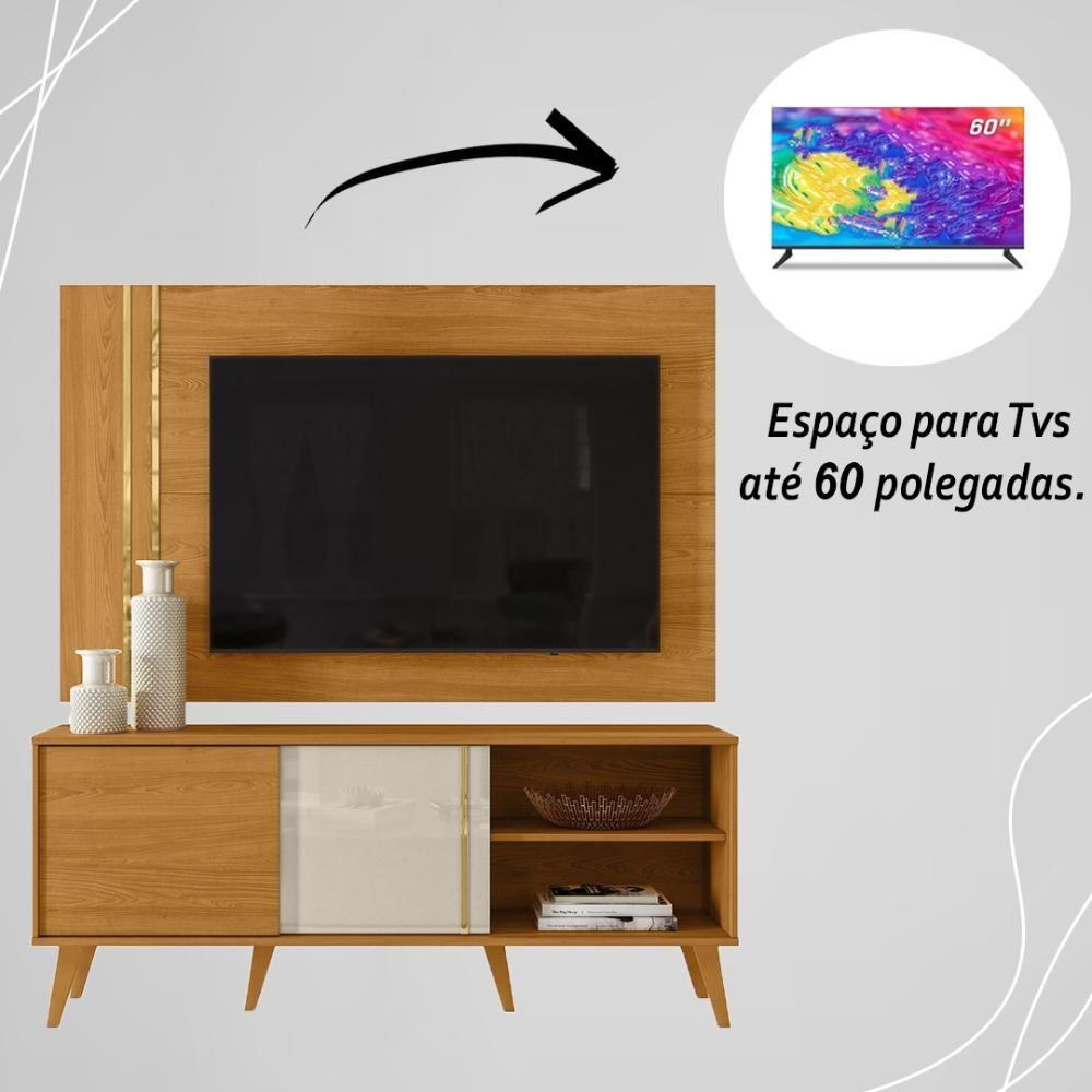Rack Bancada E Painel Para Tv De 60 Polegadas Cronos - Cinamomo Off White - Carrefour