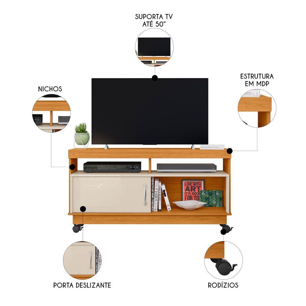 Rack Bancada De 50 Pol 121cm Rute Z10 Off Cinamomo Mpozenato - Carrefour