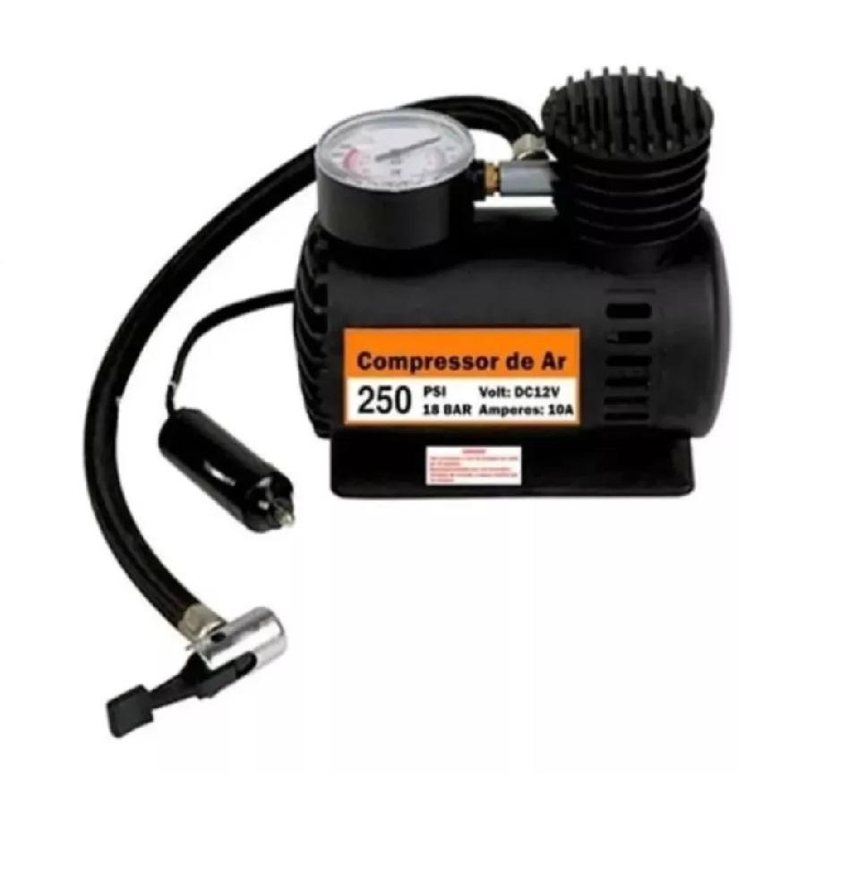 Mini Compressor Bomba De Ar Veicular Portátil Manômetro 12v - Carrefour