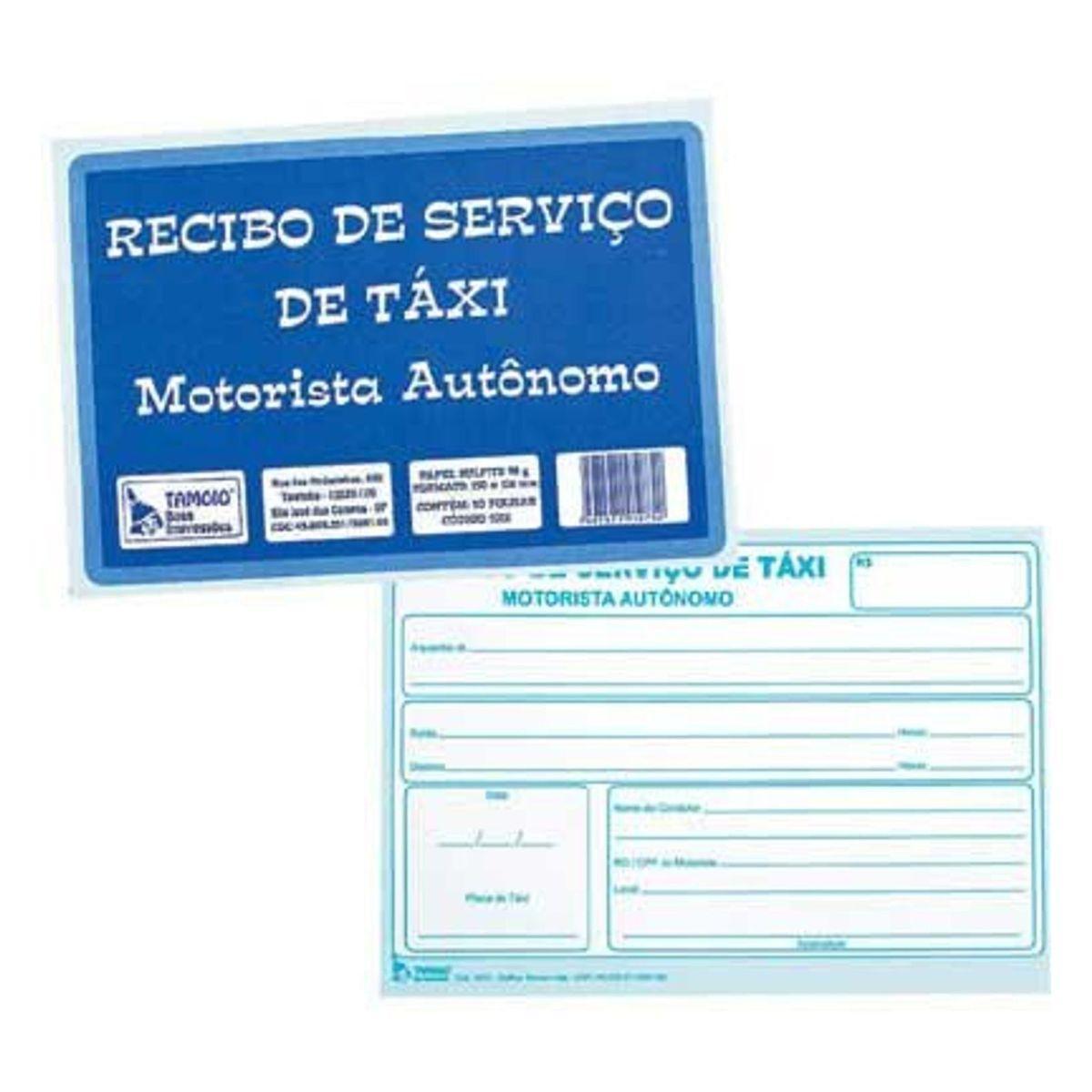 Recibo De Taxi Talão 50 Folhas Bloquinho Taxista Autônomo - Carrefour