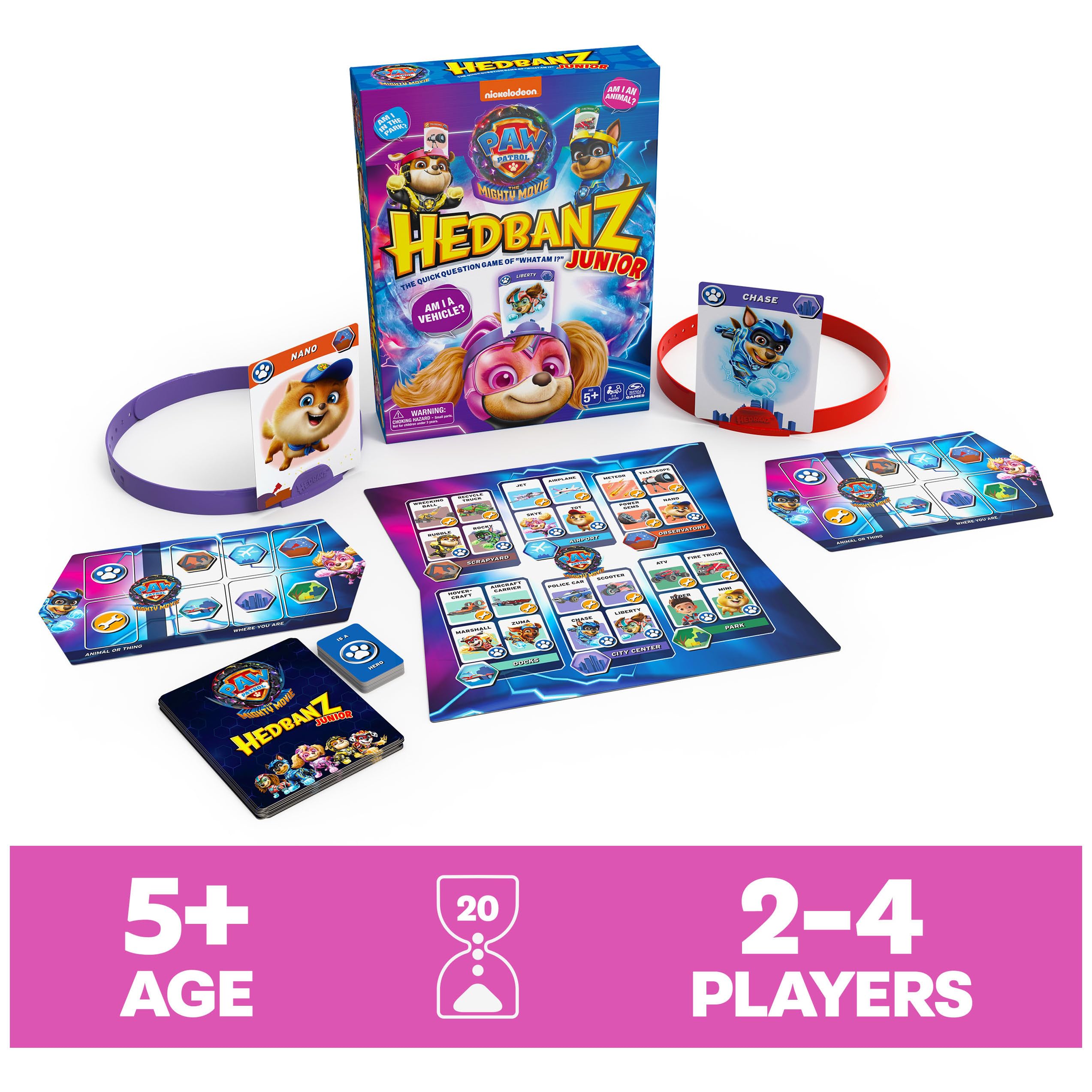 Jogo Familiar Spin Master Hedbanz Junior Paw Patrol 5+ Years - Carrefour
