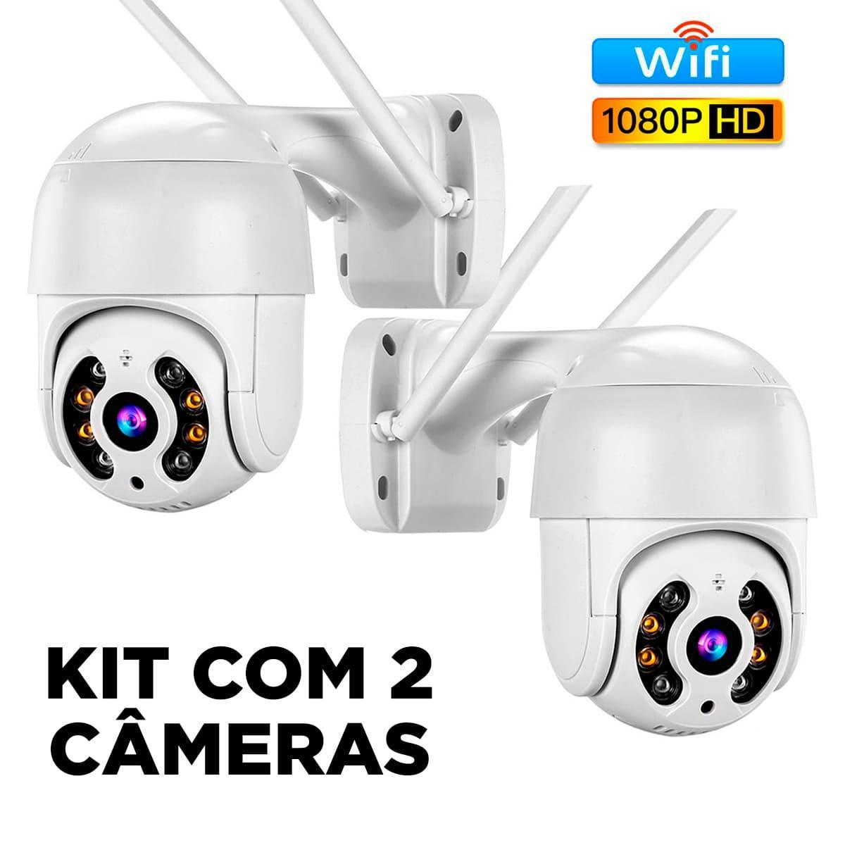 Kit 2 Câmeras Ip Wi-fi Externa Visão Noturna Colorida E Zoom - Carrefour