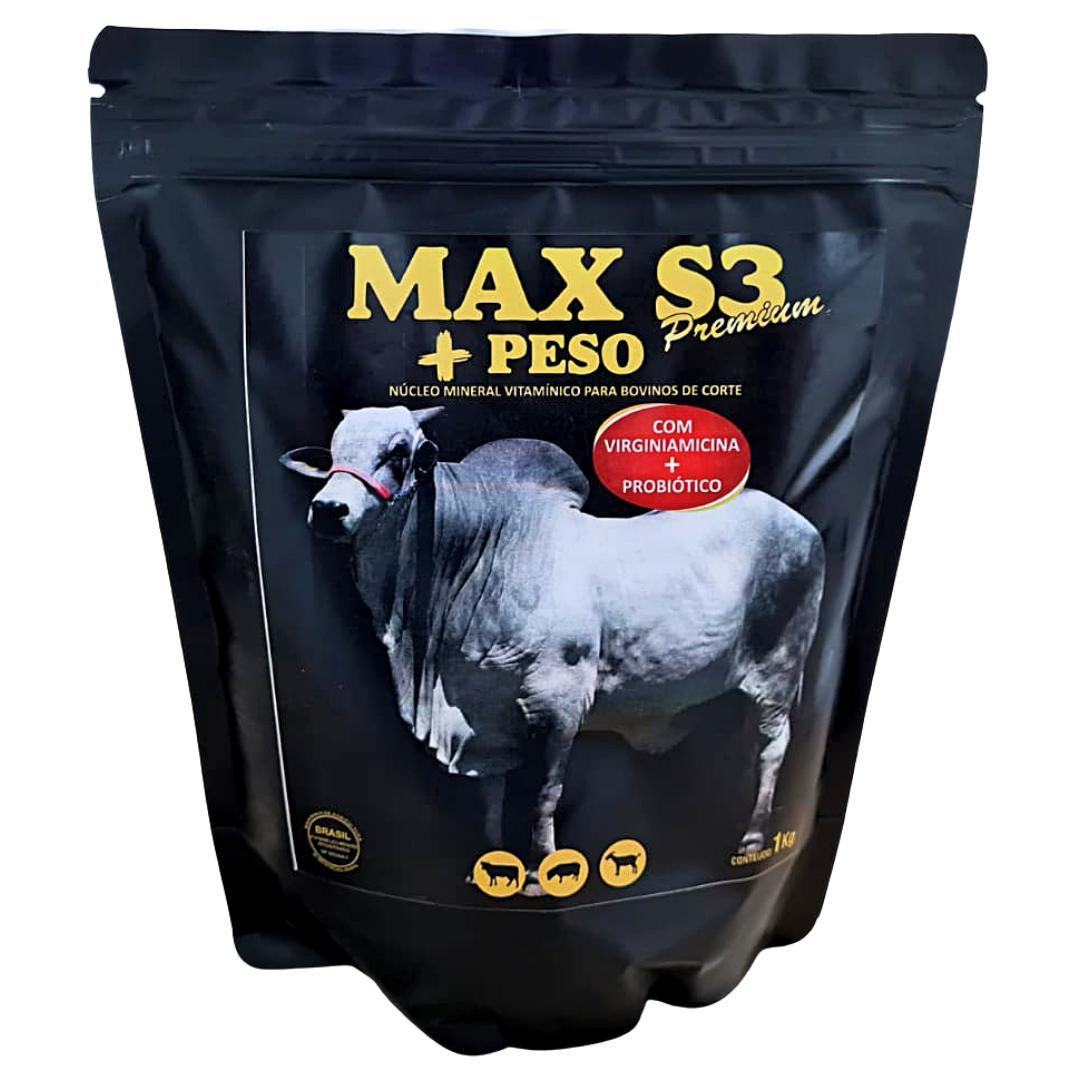 Max S3 Premium +peso Núcleo Mineral Vitamínico Bovinos Corte - Carrefour