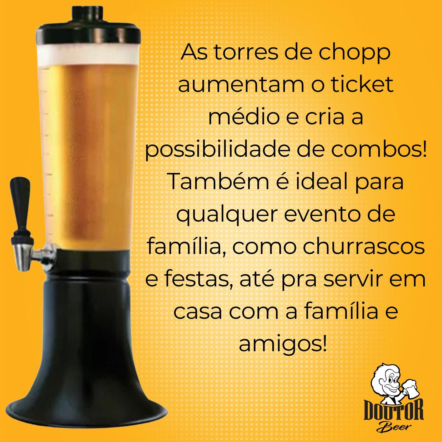 Torre De Chopp Frases Diversas Doutor Beer 2,5l O Pai Ta On - Carrefour