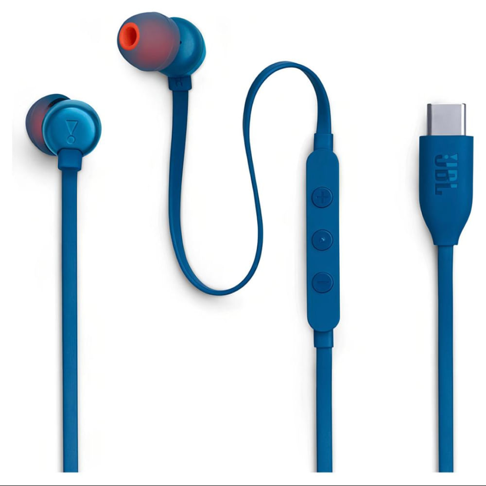 Fone De Ouvido Jbl Com Fio Tune 310c Usb-c Jbl Azul - Carrefour