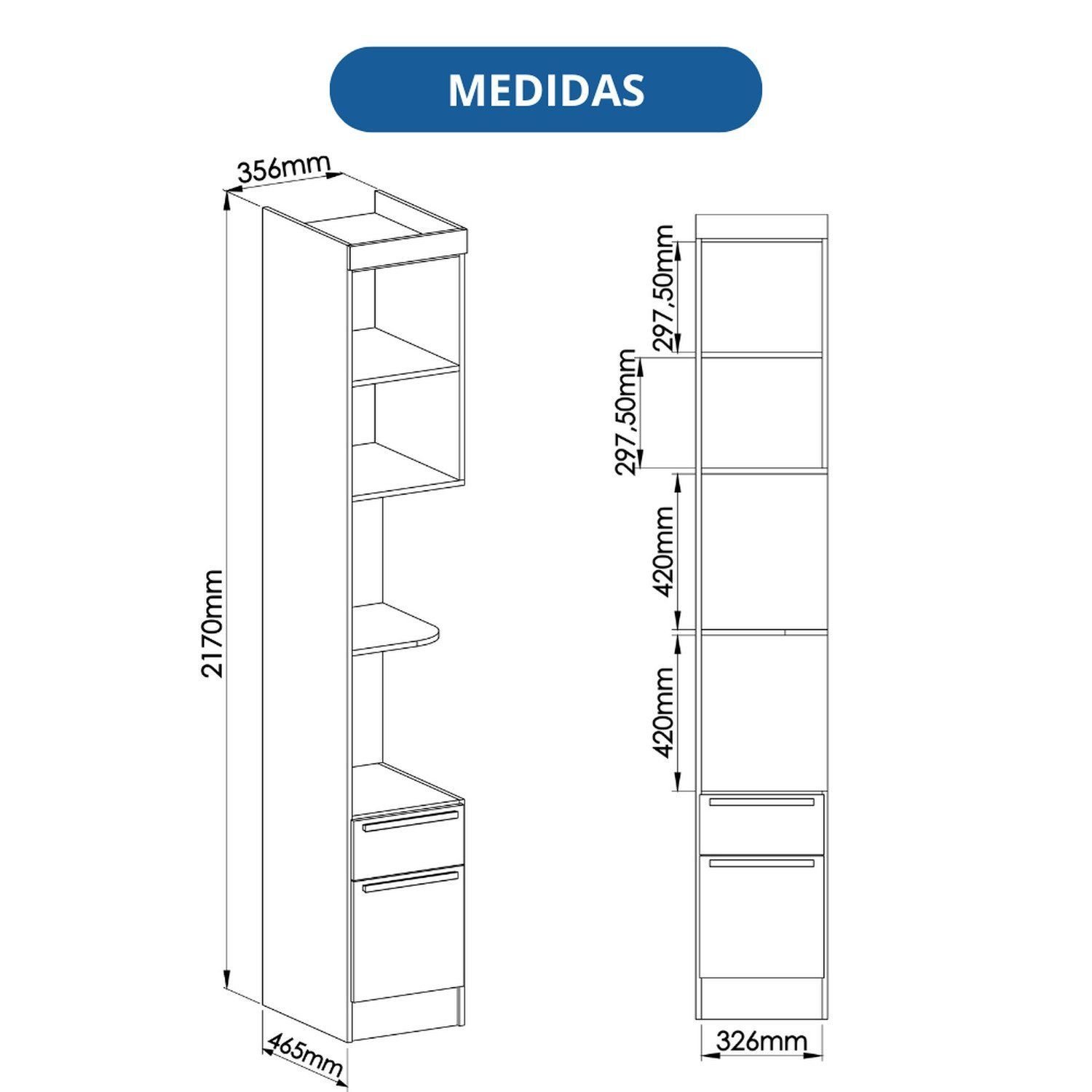 Módulo Mesa Cabeceira 2 Portas E 1 Gaveta Infinity Branco Line ...