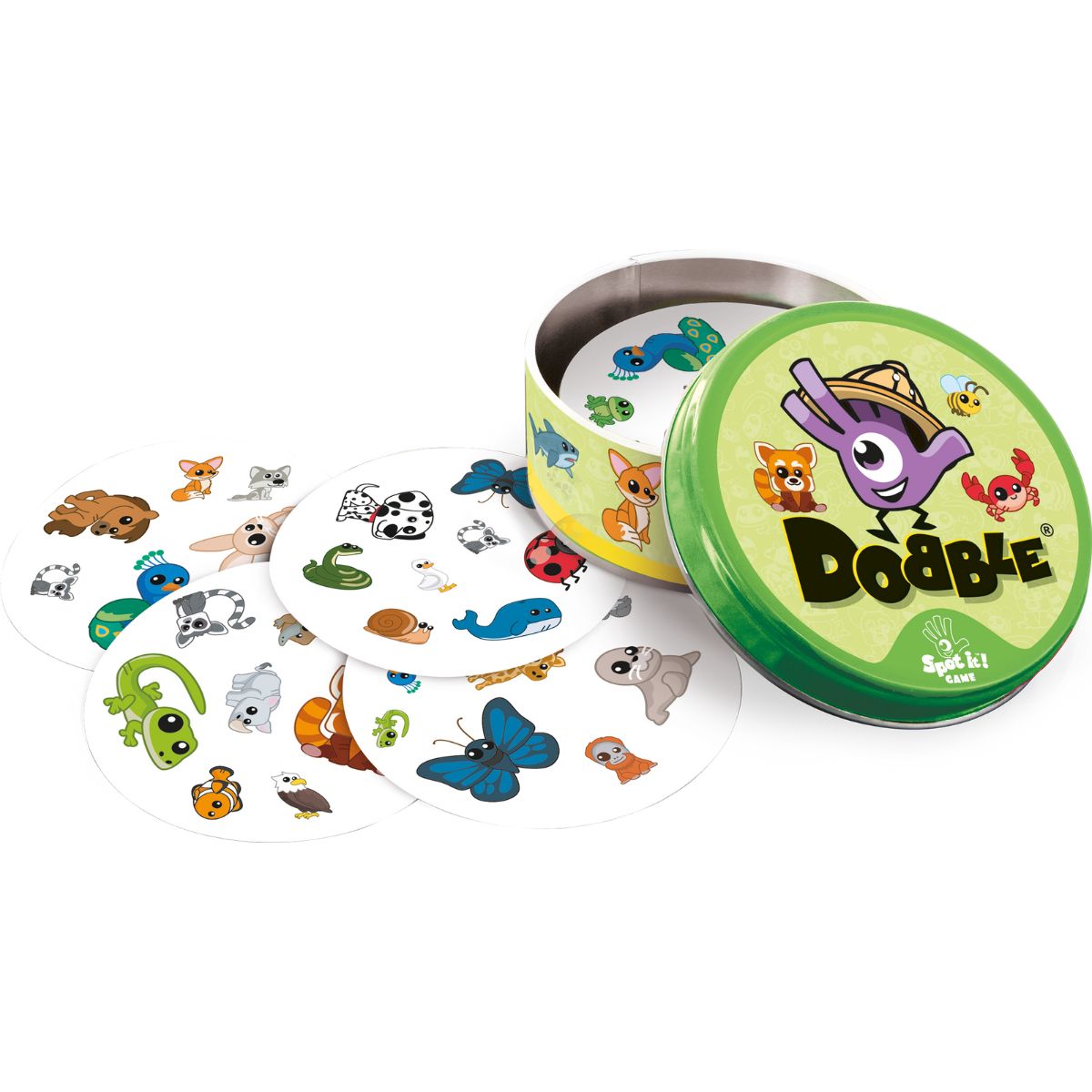 Jogo De Cartas Dobble Animais 5 Formas De Se Divertir Em 1 - Carrefour