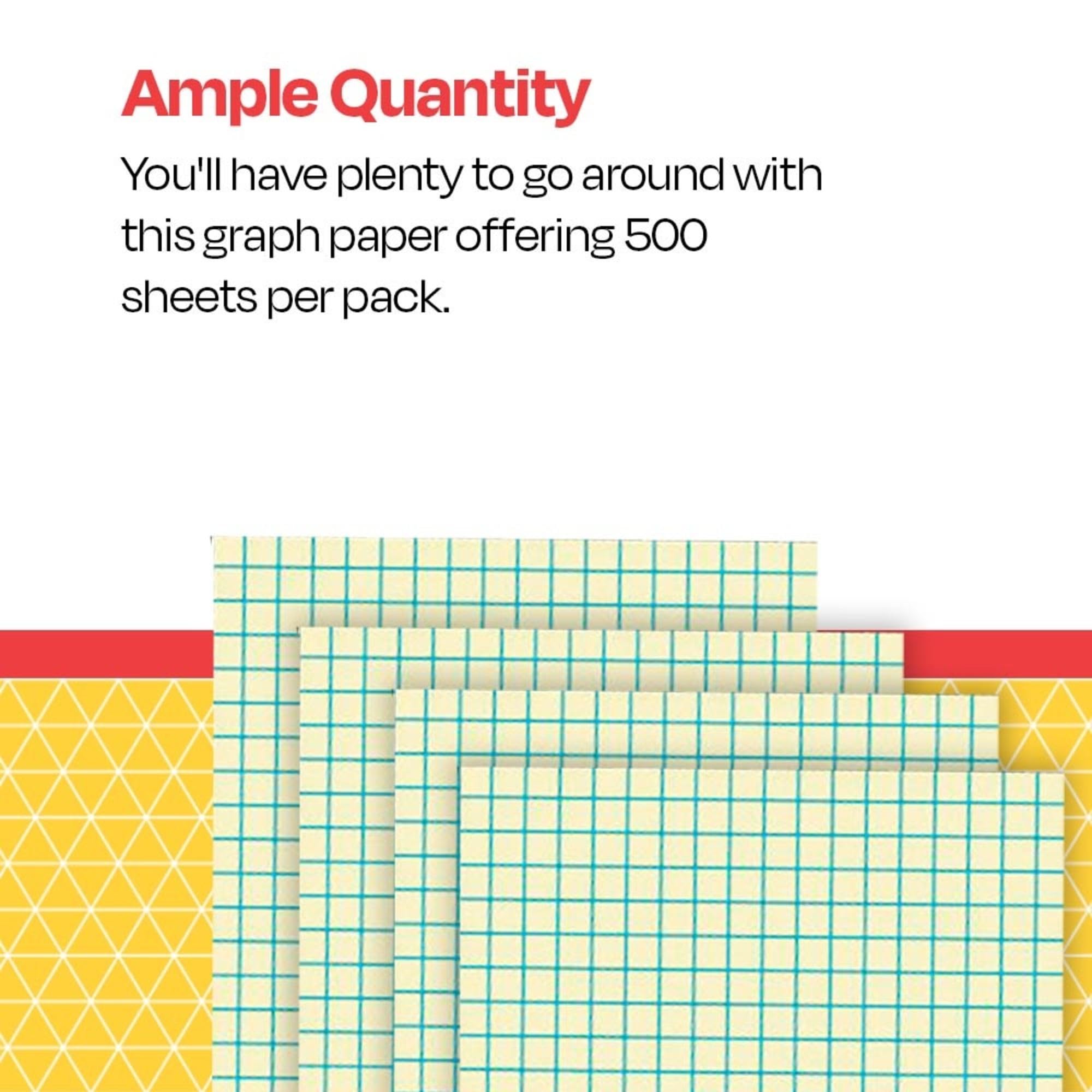 Papel Milimetrado School Smart 1/2 Inch Rule 9x12 Cm Pacote Com 500 ...