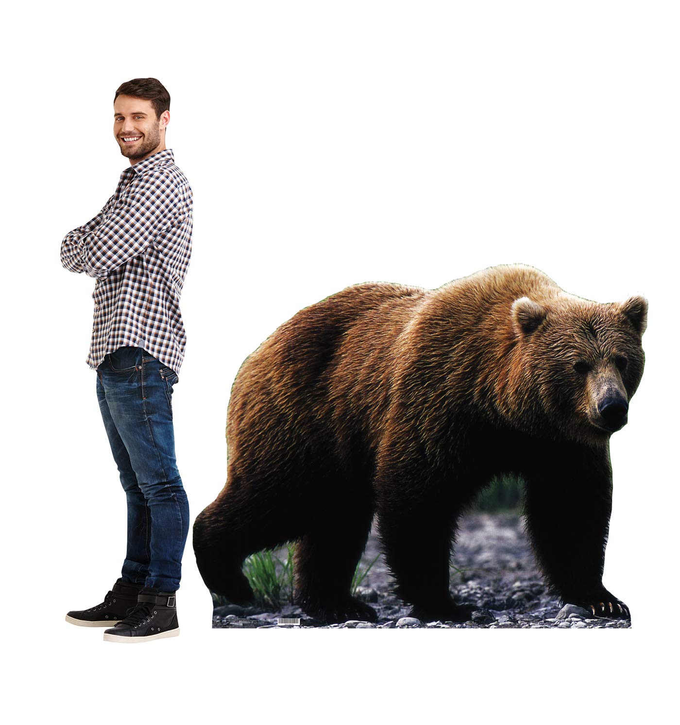 Cardboard Standee Cardboard People Grizzly Bear Life Size - Carrefour