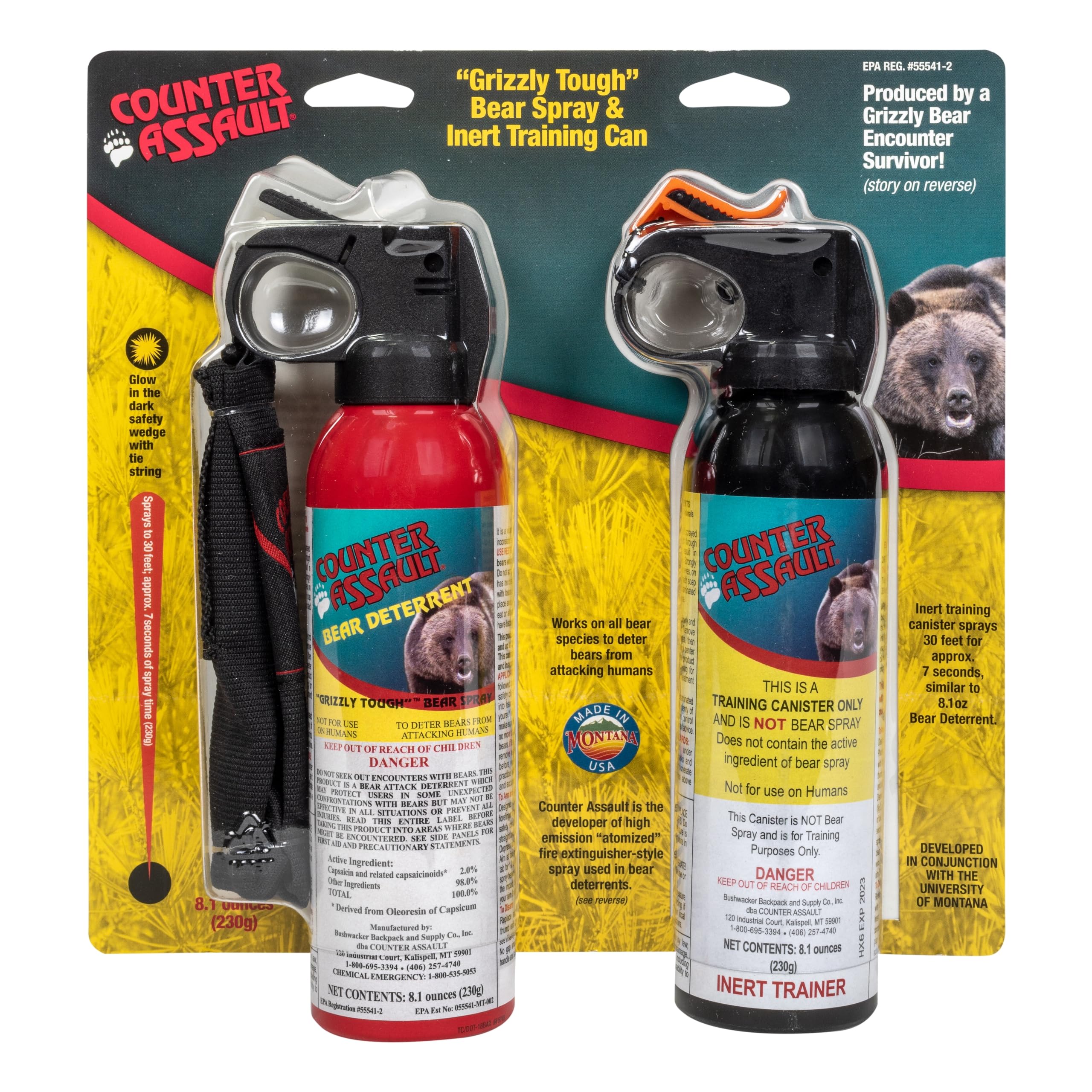 Bear Spray Counter Assault 2% De Capsaicina 240 Ml Com Vasilha De ...