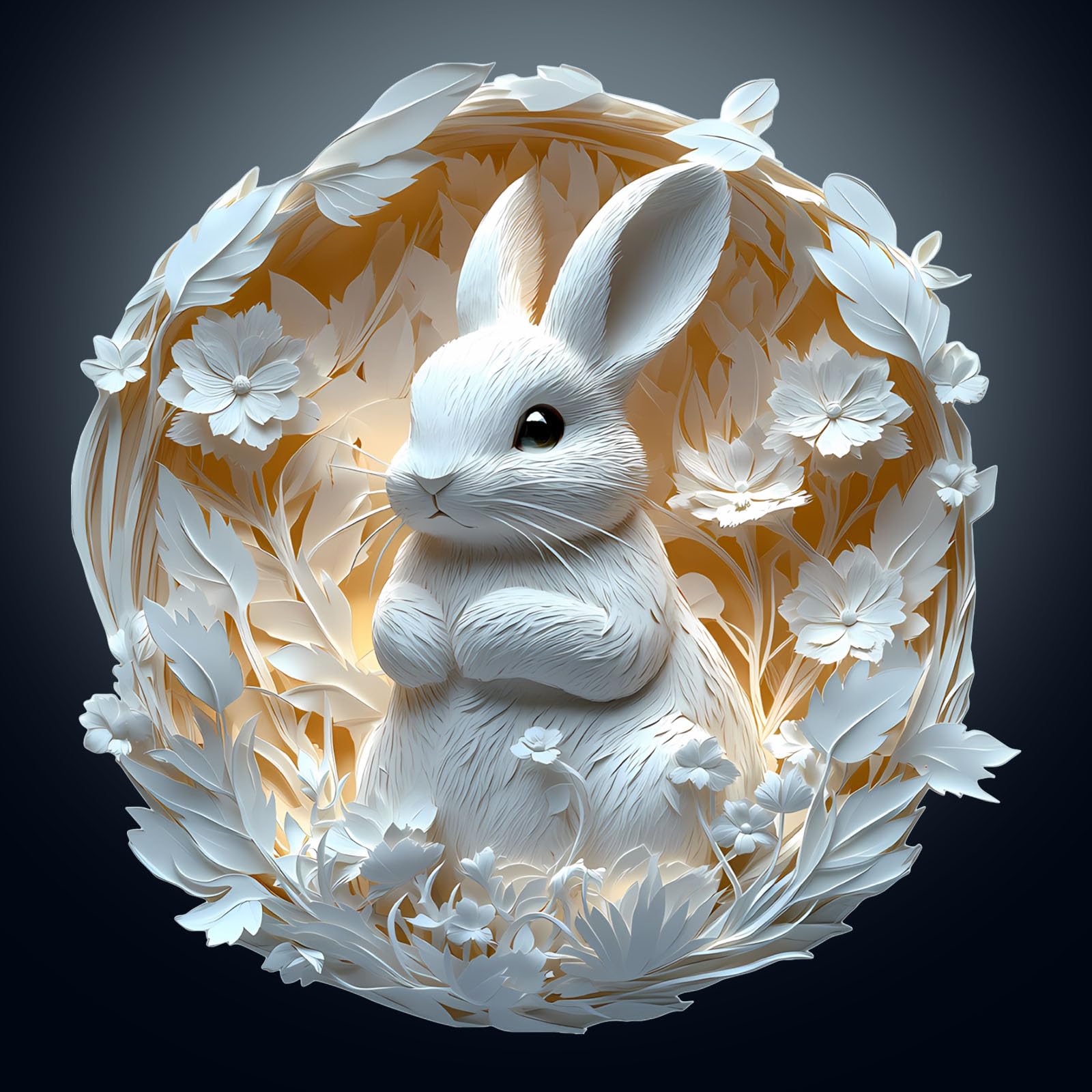 Quebra-cabeça De Madeira Kaayee 3d Vision Effect Paper Rabbit 200 ...