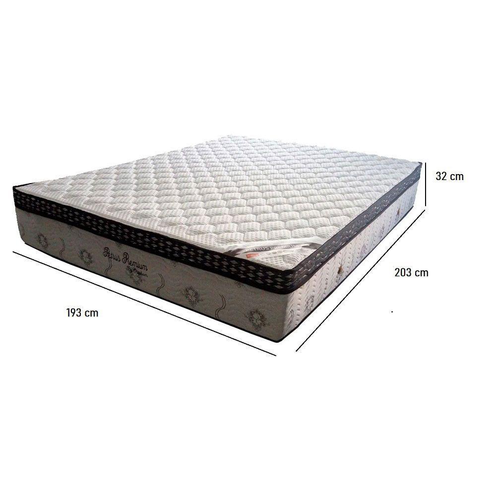 Colchão King Petrus Premium Molas Ensacadas Ortobom Bege - Carrefour