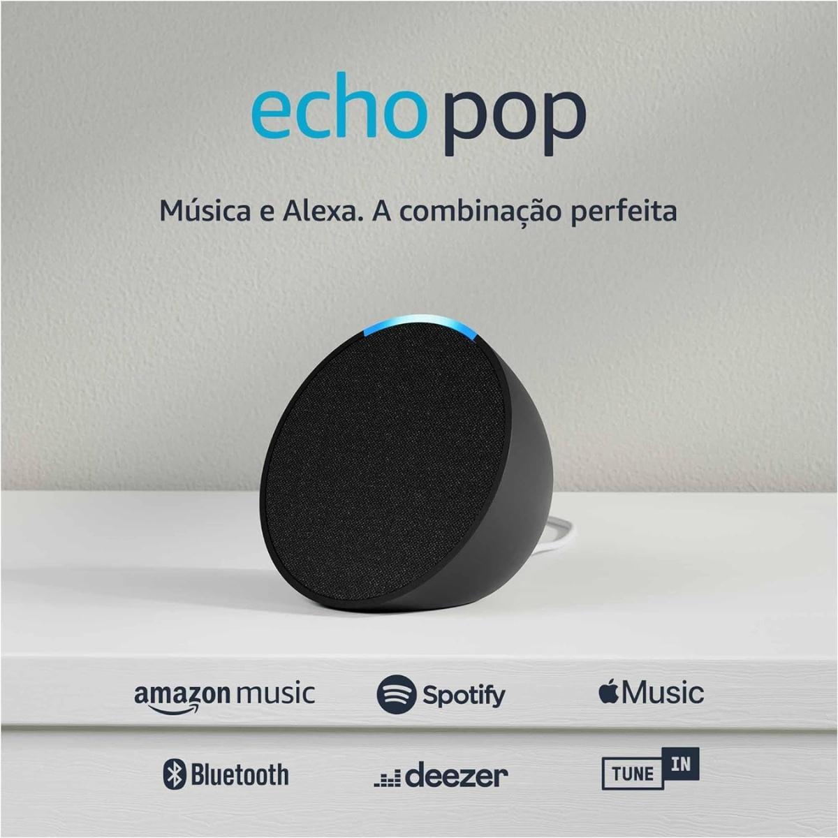 Smart Echo Pop Assistente Virtual Alexa Controle Por Voz - Carrefour