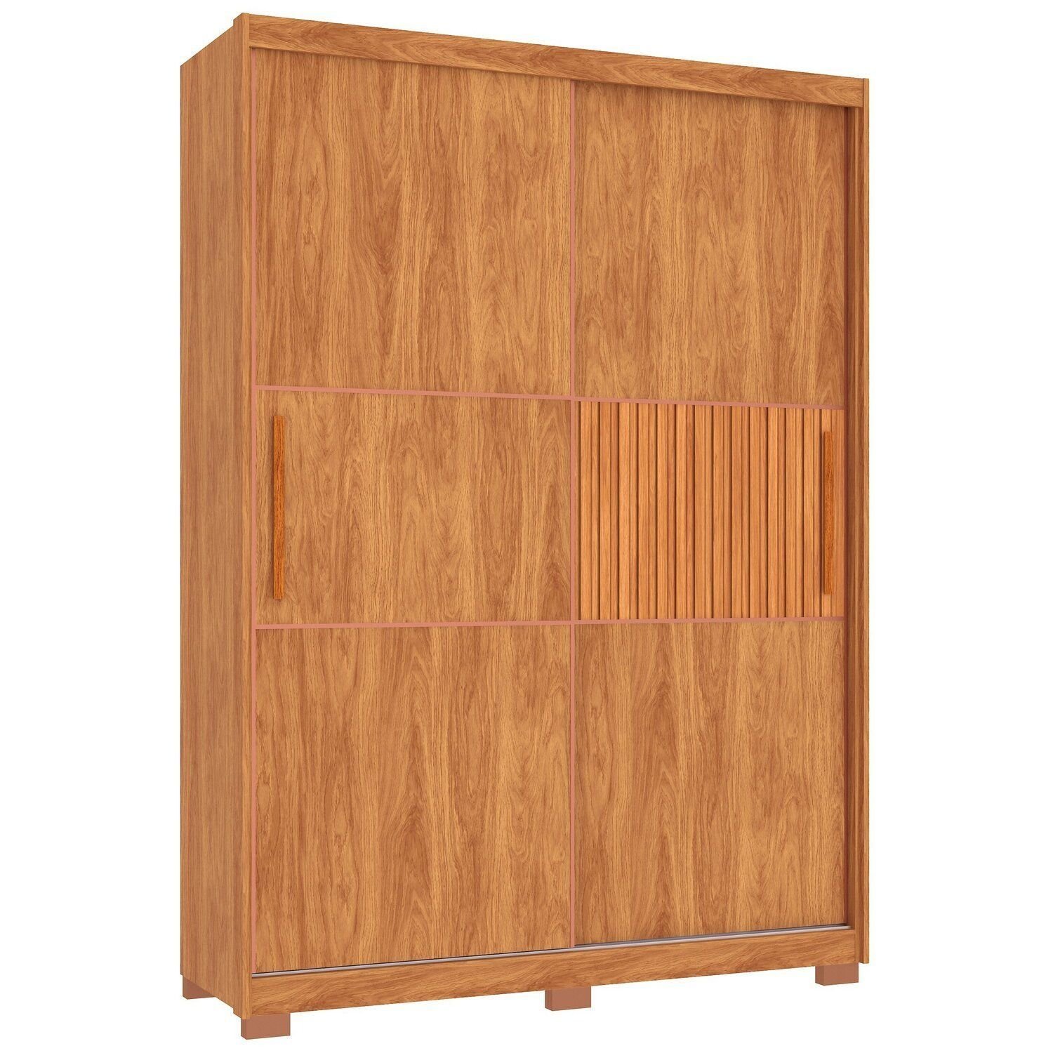 Guarda-roupa Dublin 2 Portas Deslizantes 3 Gavetas Internas Cinamomo ...