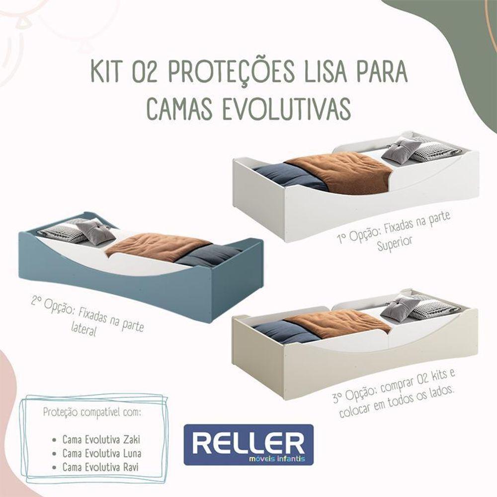 Cama Evolutiva Luna Areia Fosco, Proteção Lateral Lisa E Colchão D33 ...