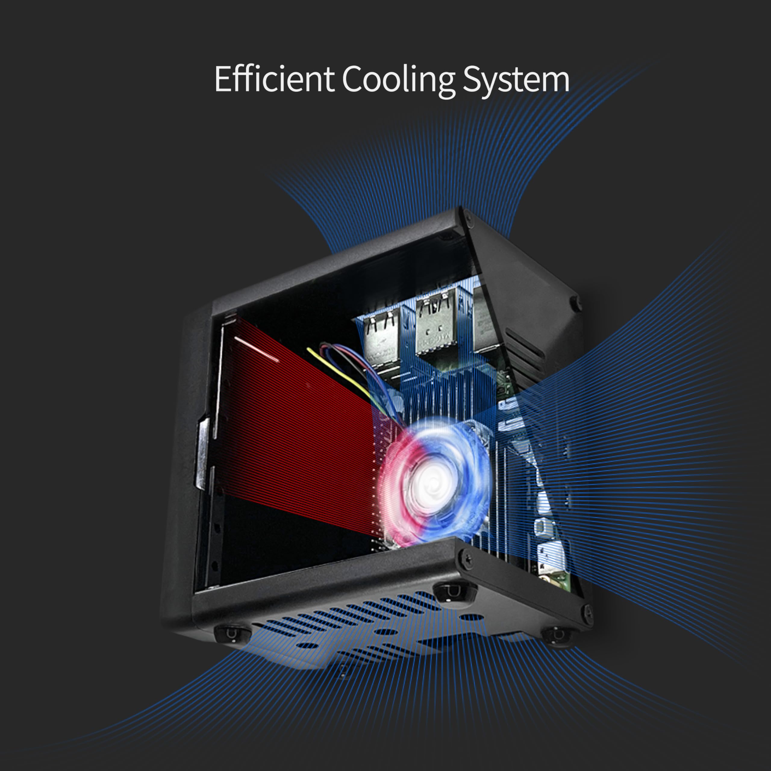 Mini Capa Para Pc Electrocookie Para Raspberry Pi 5 Com Refrigerador ...