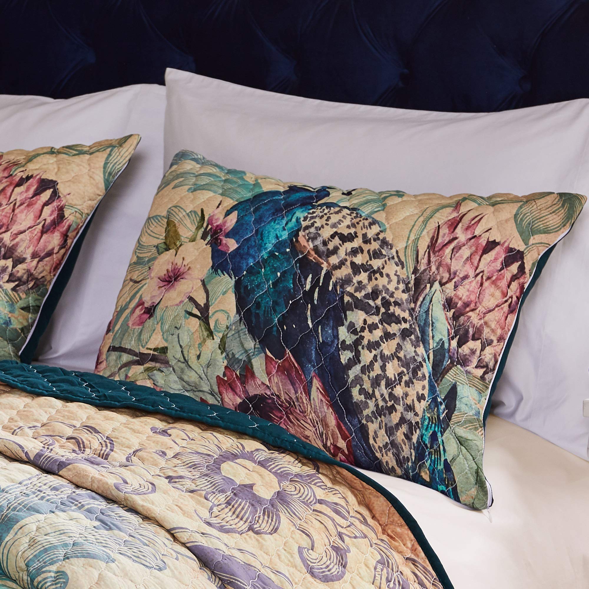 Conjunto De Edredões Greenland Home Luxury Microfiber Full/queen Eden ...