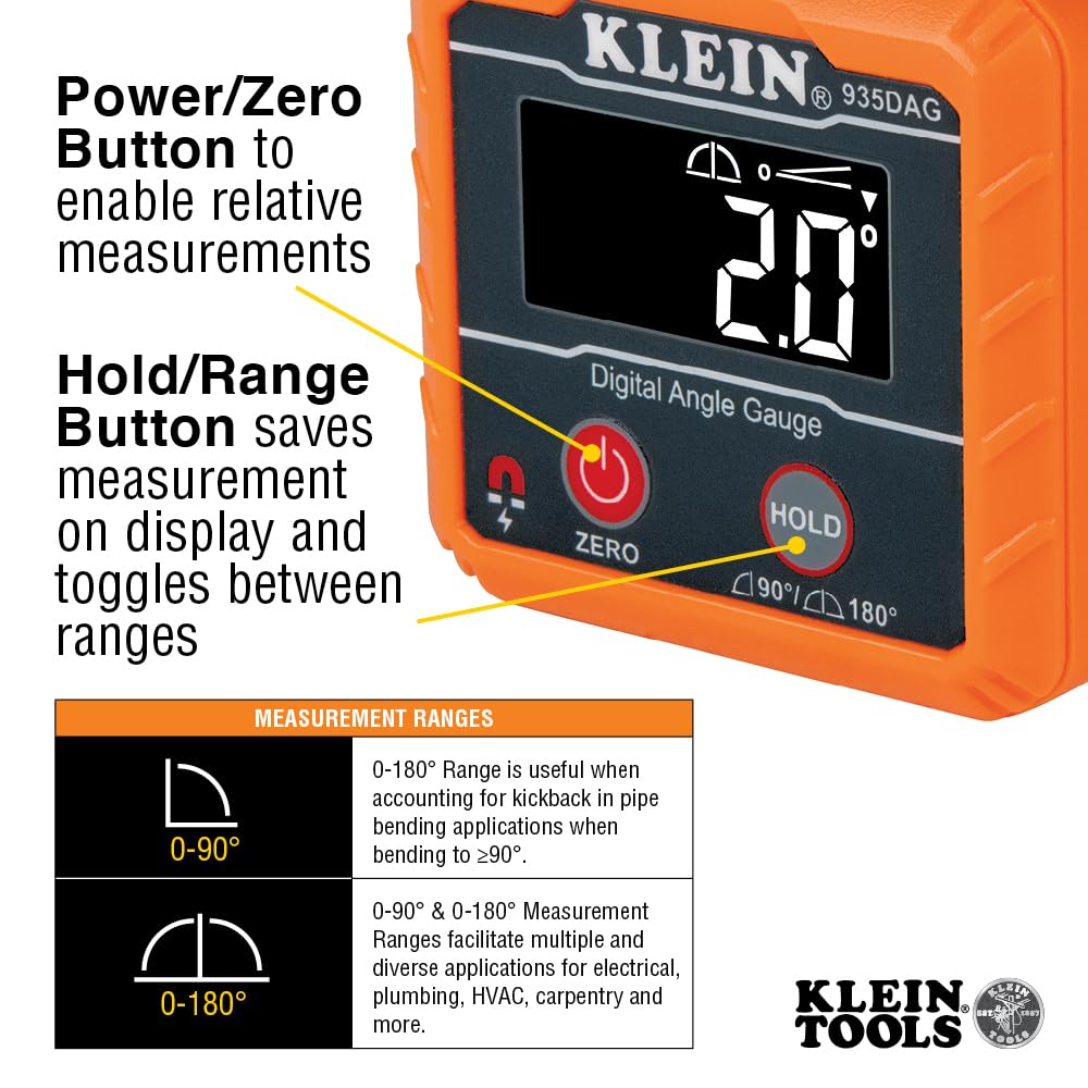 Kit De Ferramentas Klein Tools 80035 Digital Electronic Level 2 Peças ...