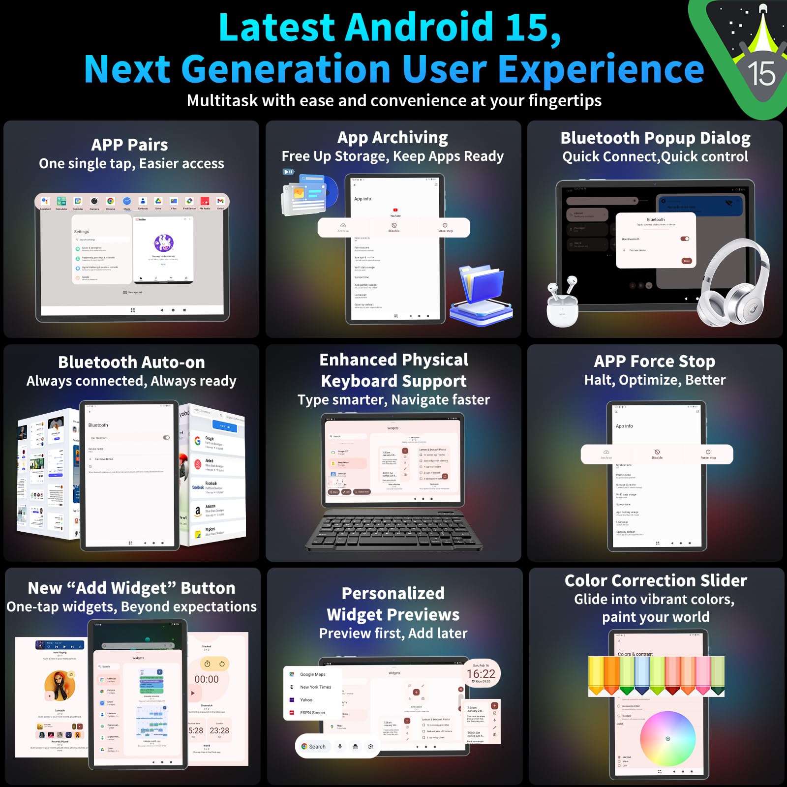 Tablet Relndoo 2025 Android 15 10.1" 24 Gb+128 Gb+2 Tb 5g - Carrefour
