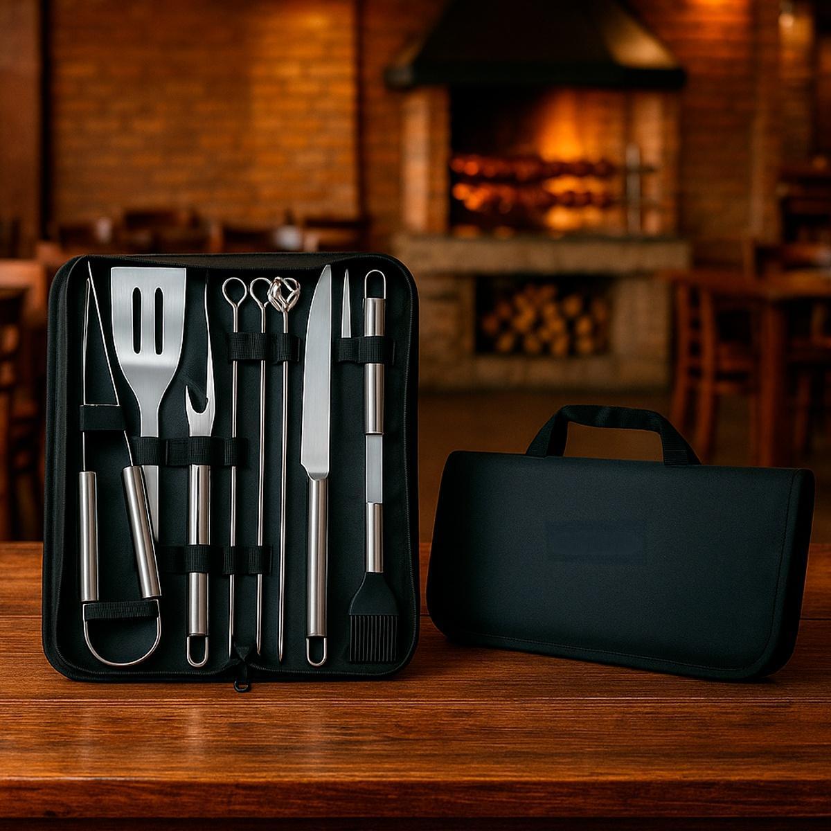 Kit Churrasco Inox Profissional Ideal Para Todo Evento - Carrefour