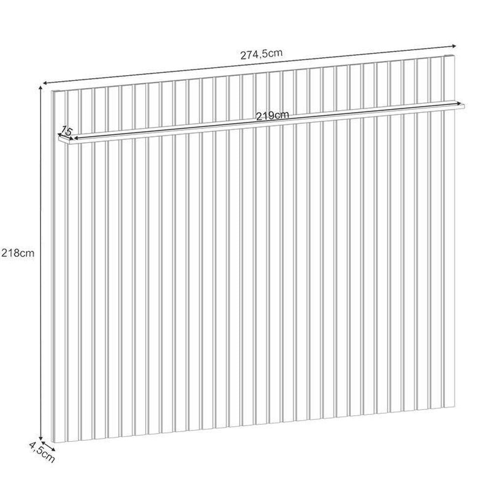 Rack Bancada Época Com Painel Ripado You 2.7 Com Mesa De Centro Cadenza ...