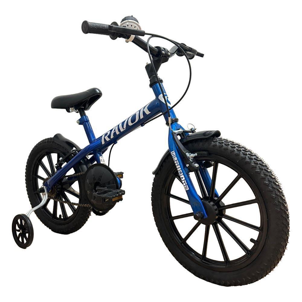 Bicicleta Bike Infantil Aro 16 Ravok Com Rodinhas 3 A 7 Anos Azul ...