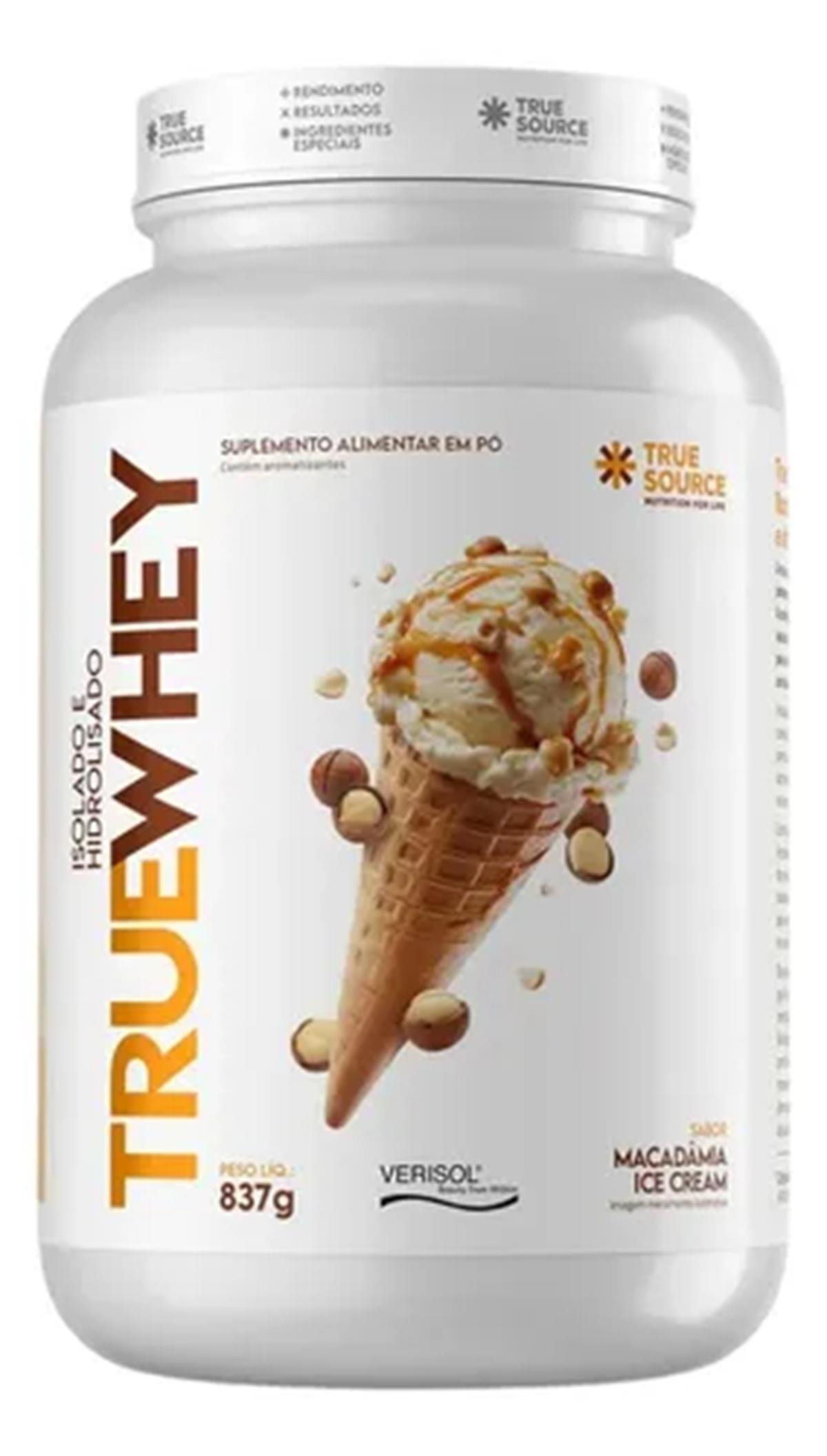 True Whey Protein True Source 837g Macadâmia Ice Cream - Carrefour