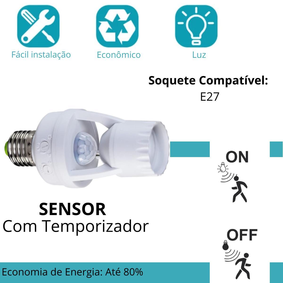 Bocal Com Fotocélula Para Luzes Internas - Carrefour