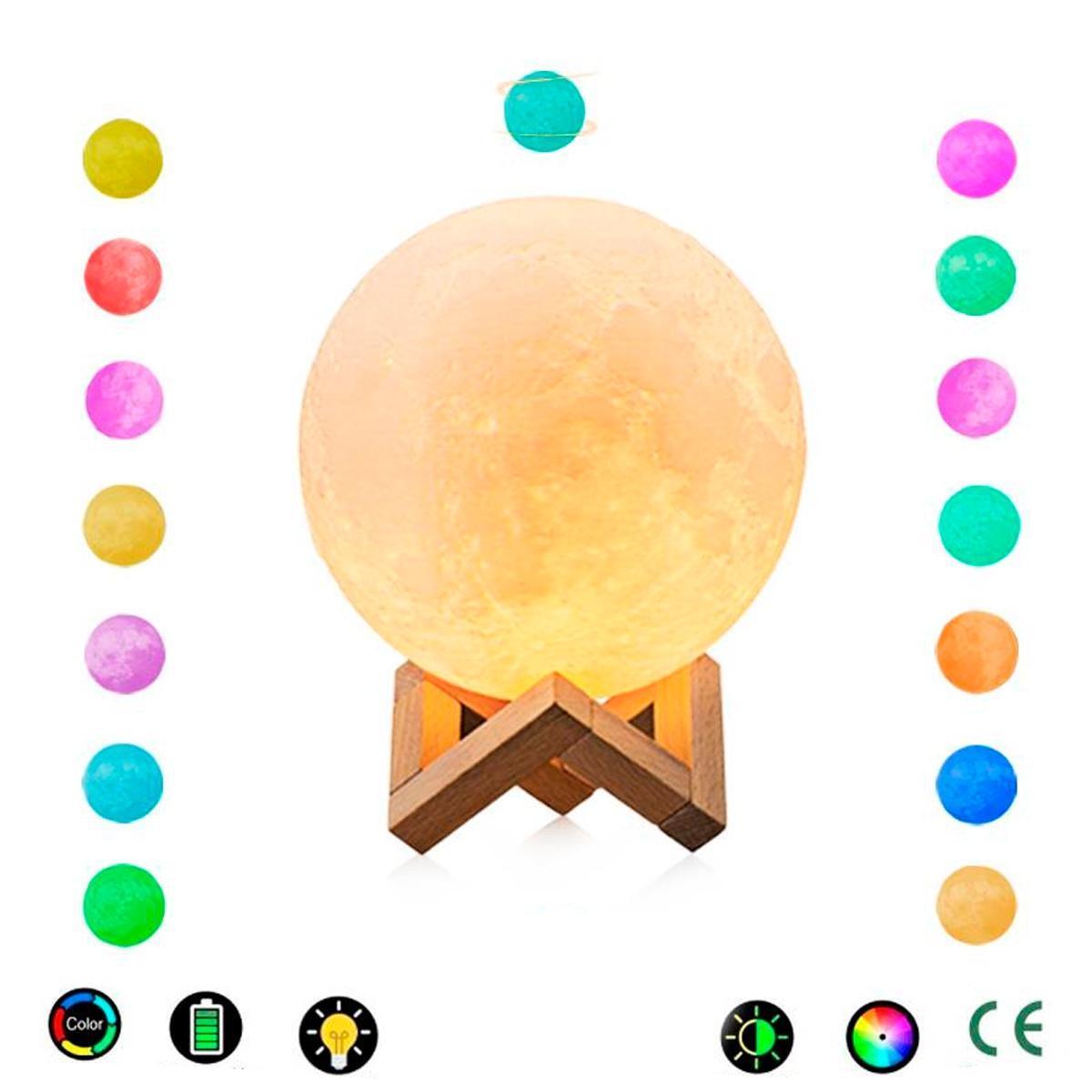 Luminária Abajur Lua Cheia 3d Umidificador Aromatizador - Carrefour