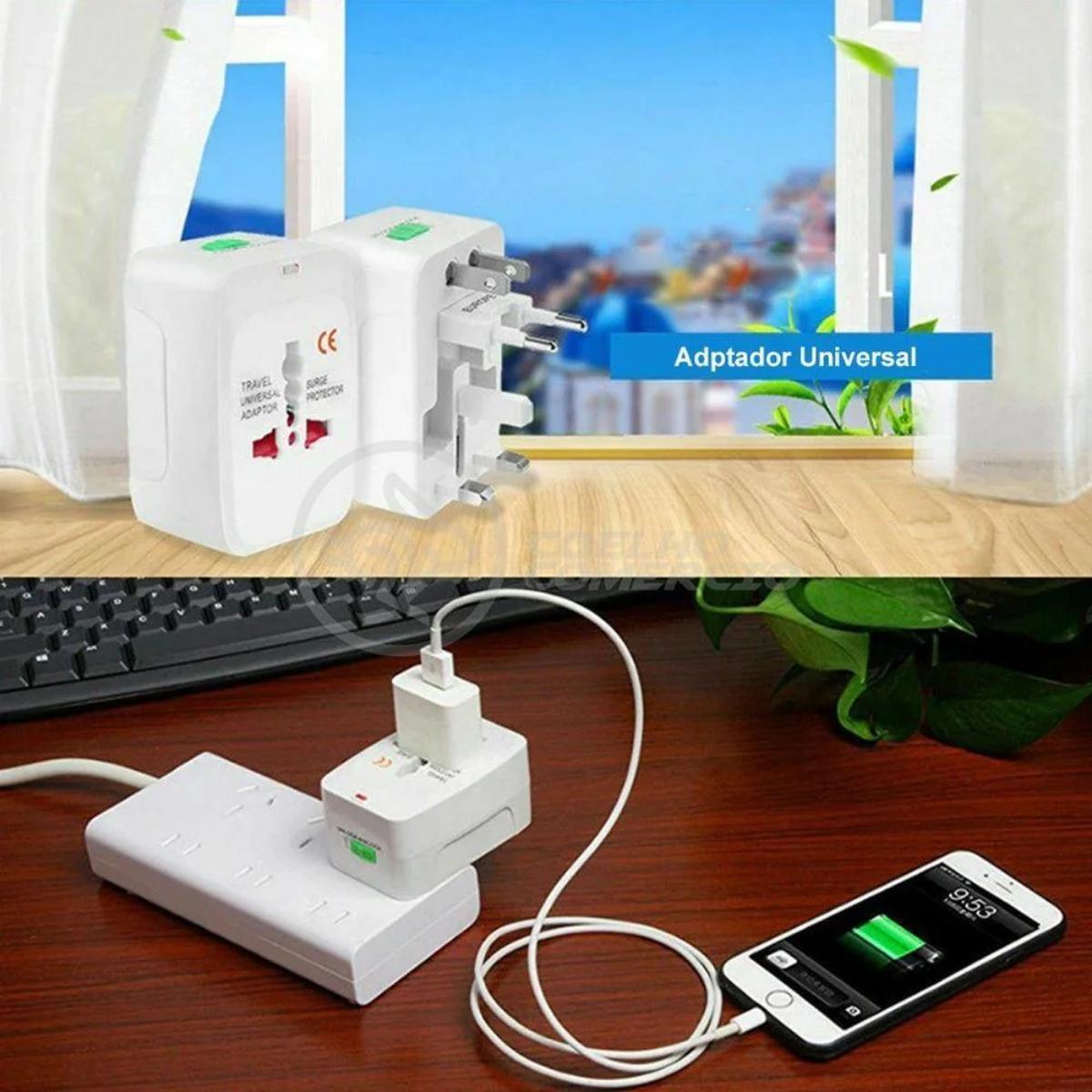 Adaptador De Tomada Para Viagem Conversor De Energia - Carrefour