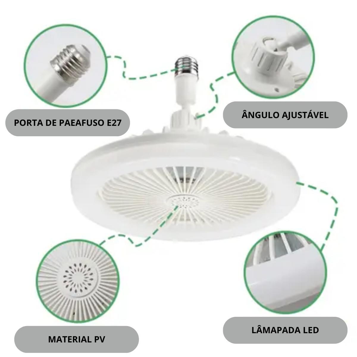 Ventilador De Teto Luminária Led Versátil - Carrefour