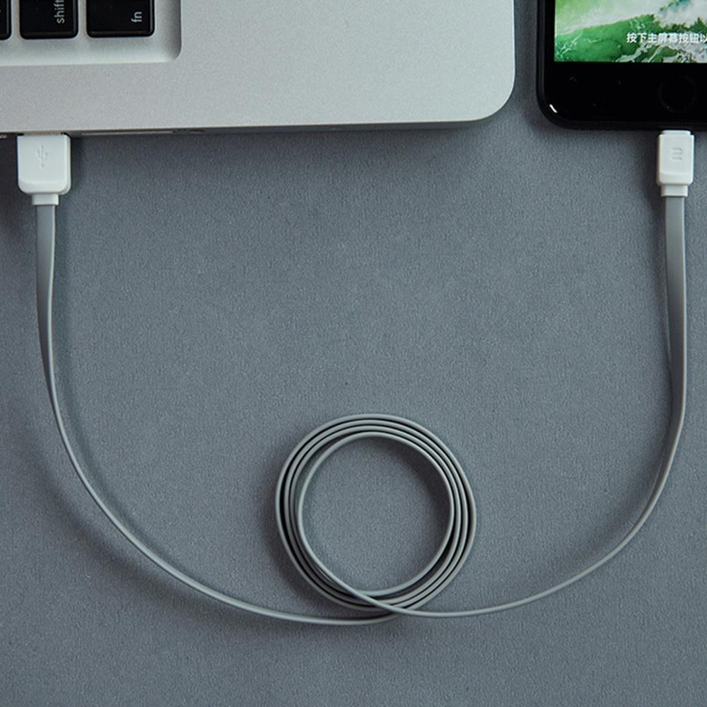 Cabo flat Rock Space USB tipo C - 100cm - Cinza - Carrefour