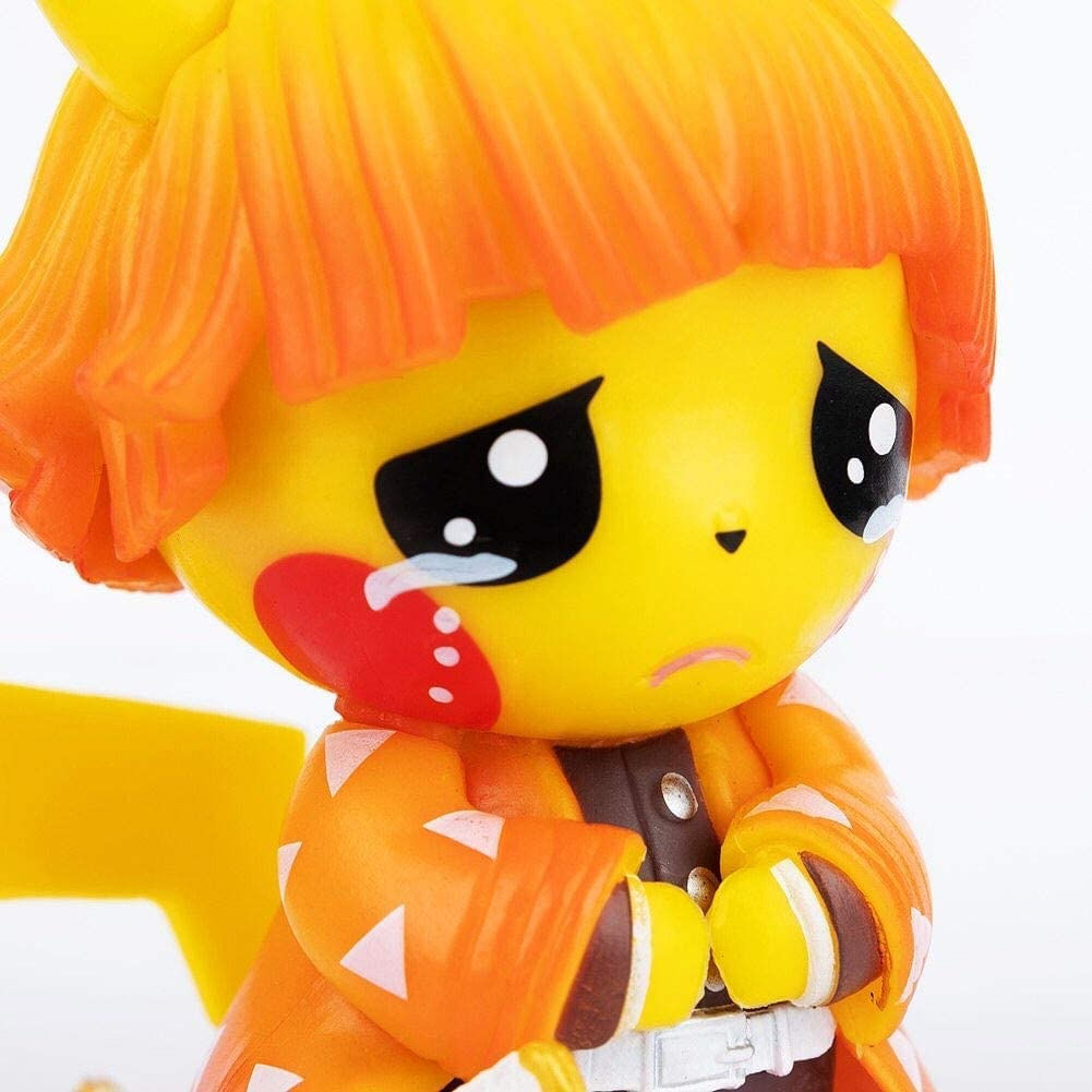 Demon Slayer Actions Figuras Pikachu Cosplay Agatsuma Zenitsu Figure ...