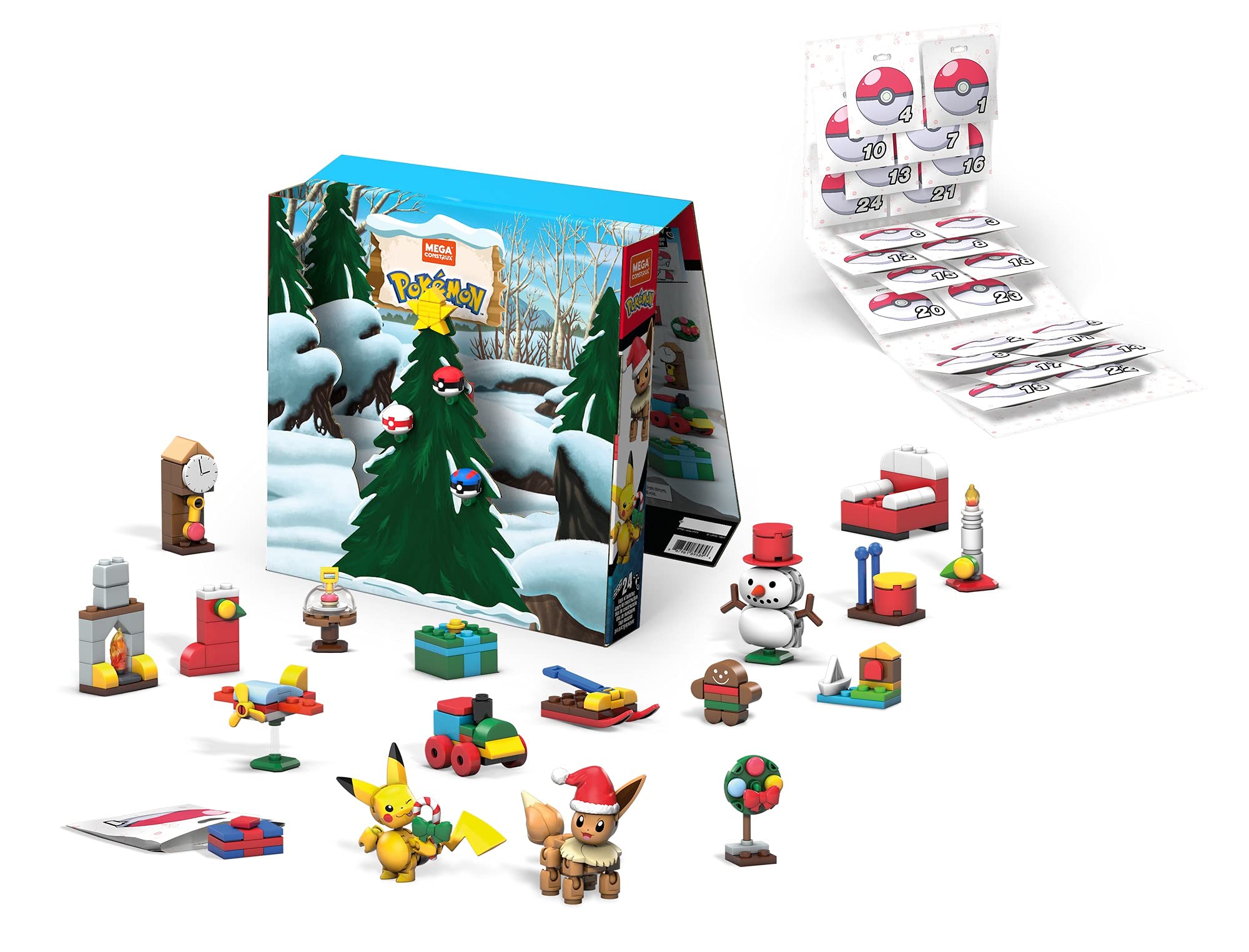 Conjunto De Construção Do Calendário Do Advento Mega Construx Pokemon ...
