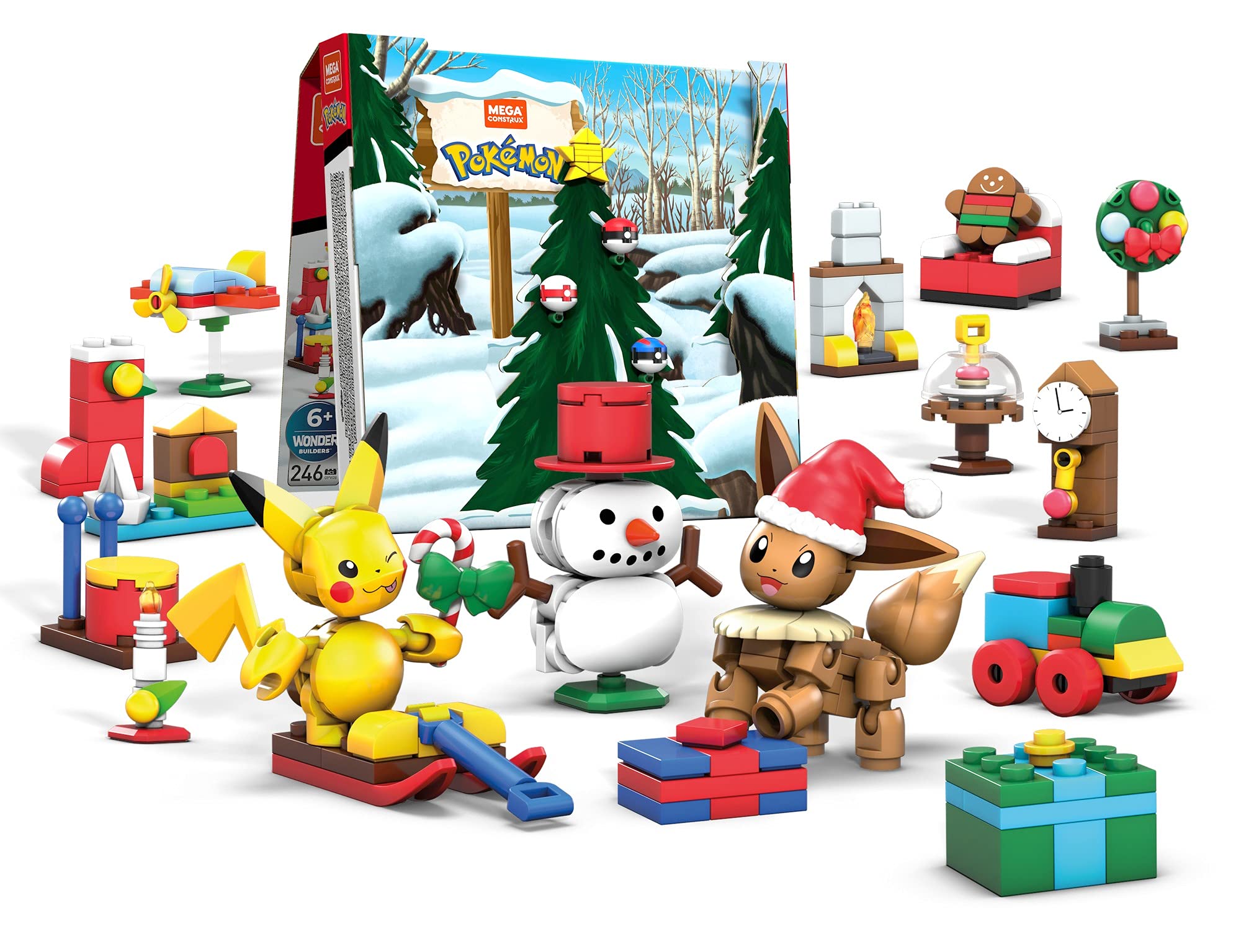 Conjunto De Construção Do Calendário Do Advento Mega Construx Pokemon ...