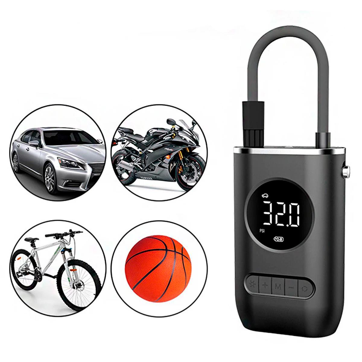 Bomba De Encher Pneu De Carro Bike Moto Bik Portátil Digital - Carrefour