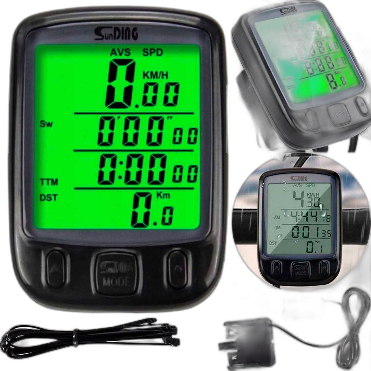 Velocímetro De Bike À Prova D'água Com Luz De Fundo Led - Carrefour