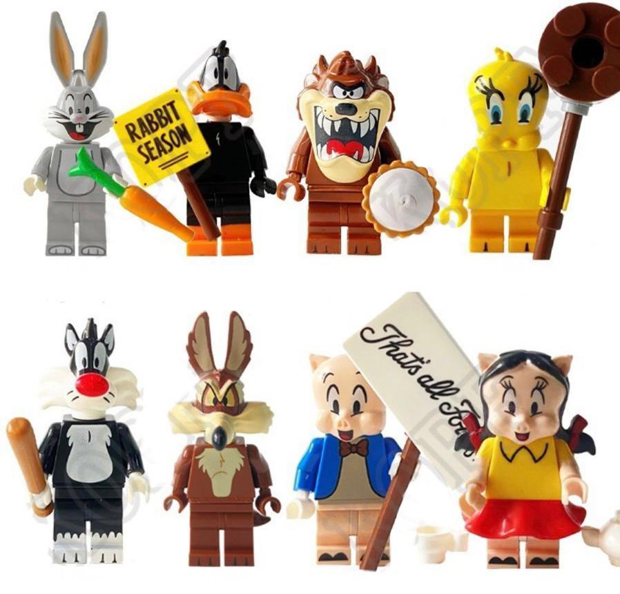 Boneco Blocos De Montar Looney Tazmanian Taz Mania Space Jam - Carrefour