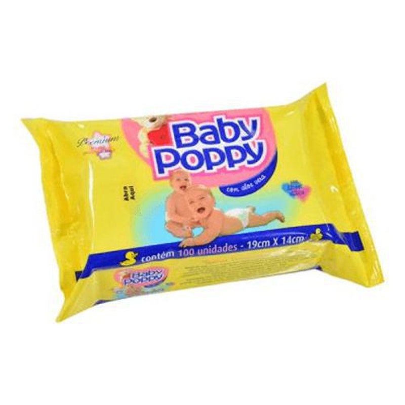 Toalha Umedecida Baby Poppy Com Aloe Vera Pacote 100 Uni - Carrefour