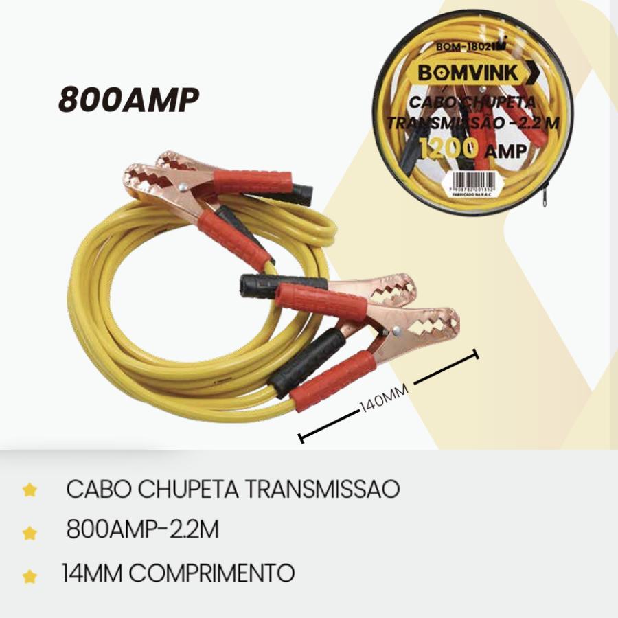 Cabo Chupeta De Partida 800a Para Veículos Grandes - Carrefour